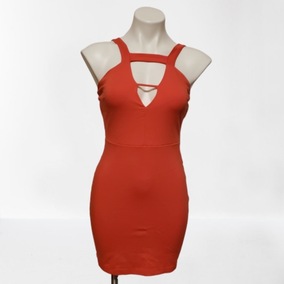 Charlotte Russe | Dresses | Charlotte Russe Coral Strapy Mini Dress ...